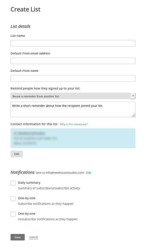 MailChimp Tutorial | MailChimp List Setup and Pointers